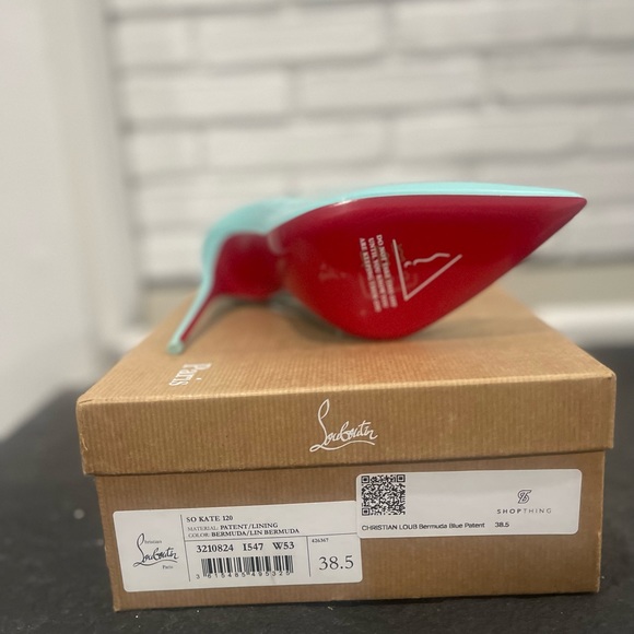 Christian Louboutin | Shoes | Christian Louboutin Bermuda Blue Patent ...